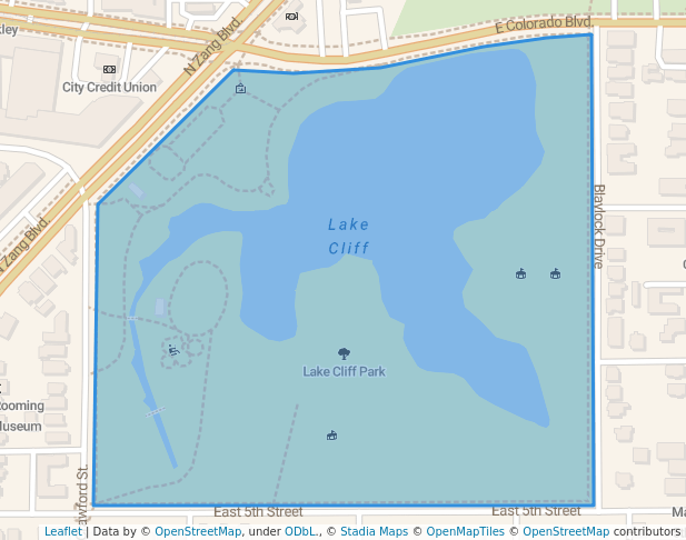 Lake Cliff Park in Dallas | Map and Routes
