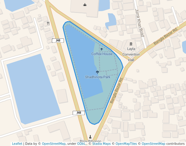 Shadhinota Park in Barisal | Map and Routes