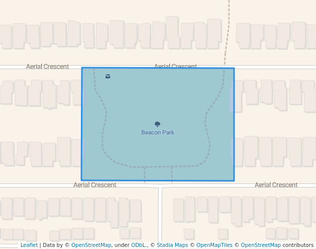 Beacon Park in Regina | Map and Routes