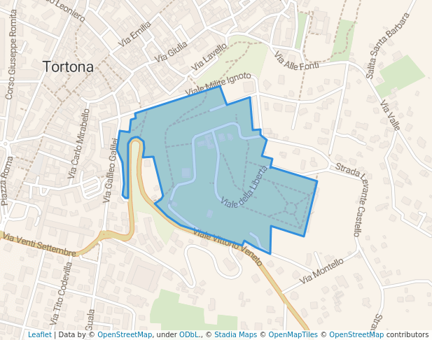 Parco del Castello di Tortona in Tortona | Map and Routes