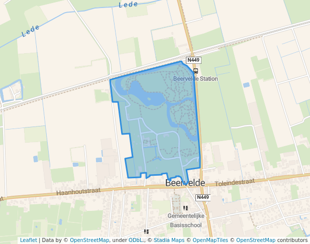 Park van Beervelde in Lochristi | Map and Routes