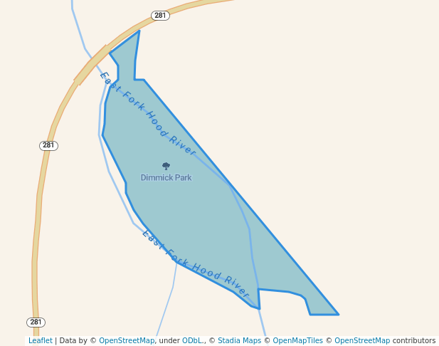 Dimmick Park in Mount Hood | Map and Routes