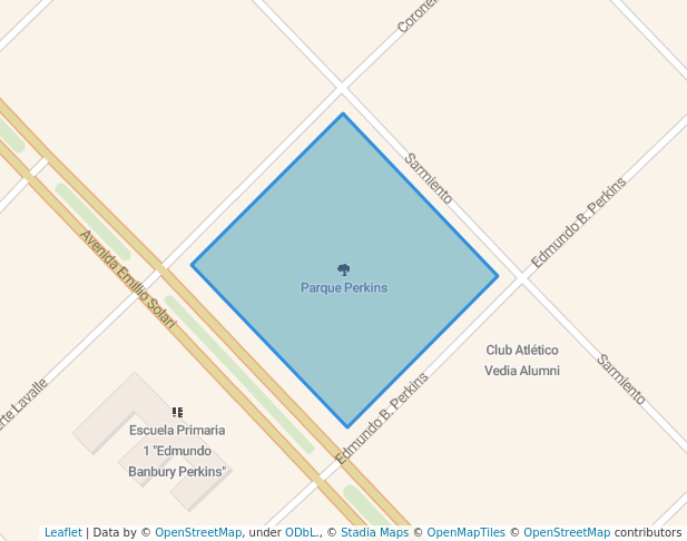 Parque Perkins in Vedia | Map and Routes