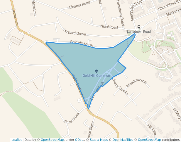 Gold Hill Common in Chalfont Saint Peter | Map and Routes