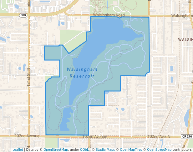 Walsingham Park in Seminole | Map and Routes