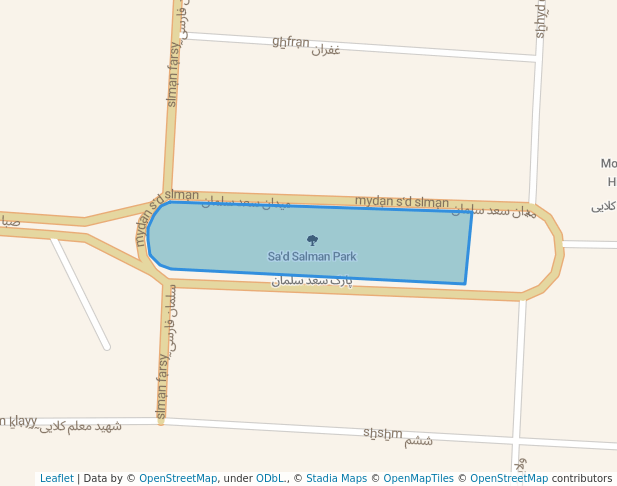 Sa'd Salman Park in Sari | Map and Routes