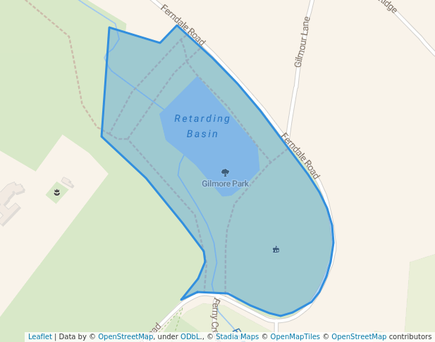 Gilmore Park in Upper Ferntree Gully | Map and Routes