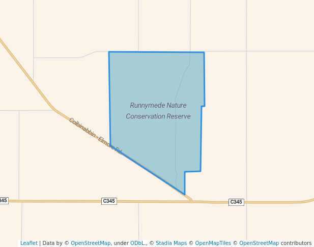 Runnymede Nature Conservation Reserve in Colbinabbin | Map and Routes