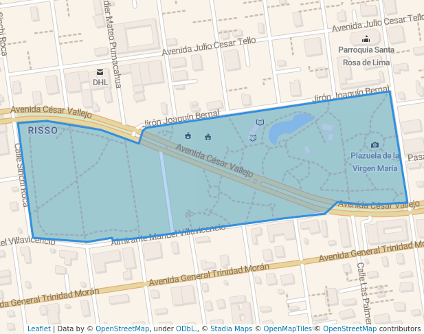 Parque Mariscal Castilla in Lince | Map and Routes