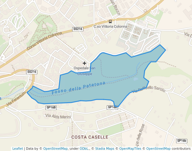 Barco Colonna in Marino | Map and Routes