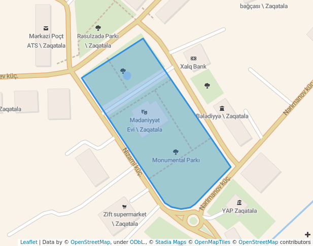 Monumental Parkı in Zaqatala | Map and Routes