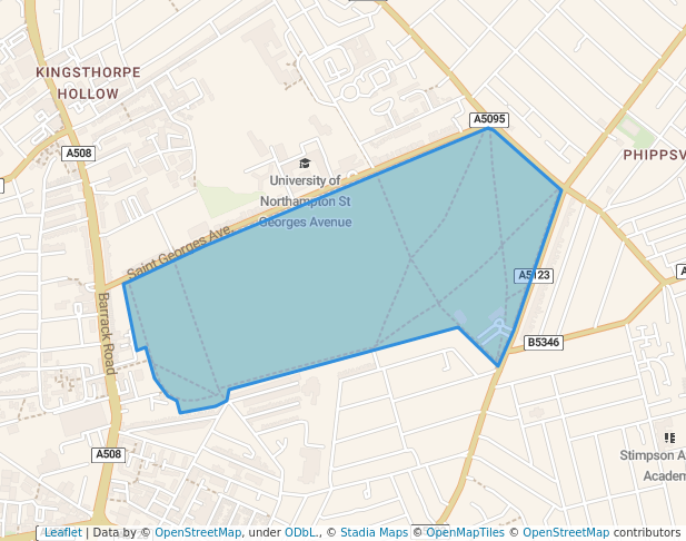 The Racecourse in Northampton | Map and Routes