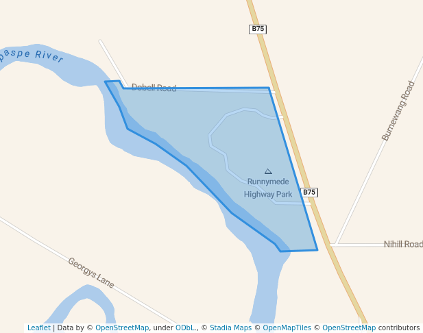 Runnymede Streamside Reserve in Runnymede | Map and Routes