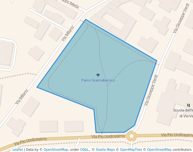 Parco Scaccabarozzi in Concorezzo | Map and Routes