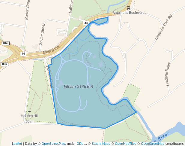 Eltham Lower Park in Eltham | Map and Routes