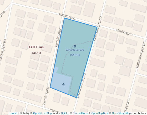Yehoshua Park in Hadera | Map and Routes
