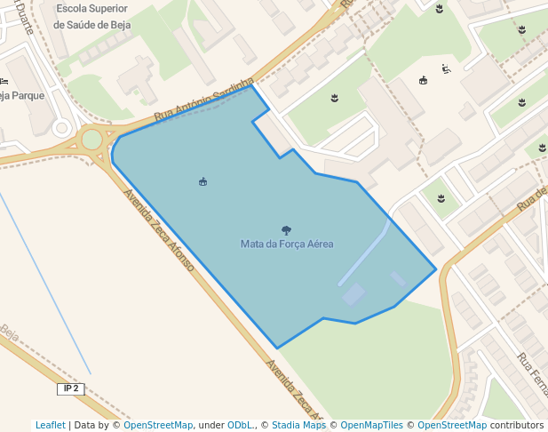 Mata da Força Aérea in Beja | Map and Routes