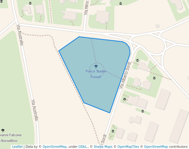 Parco "Baden Powell" in Ragusa | Map and Routes