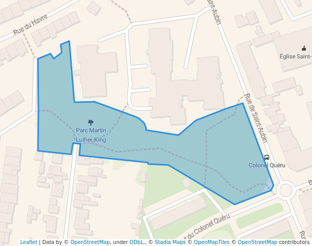Parc Martin Luther-King in Le Mans | Map and Routes