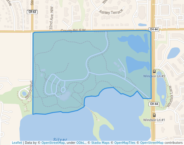 Silverwood Park in Saint Anthony | Map and Routes