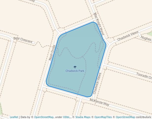Chadwick Park in Doreen | Map and Routes