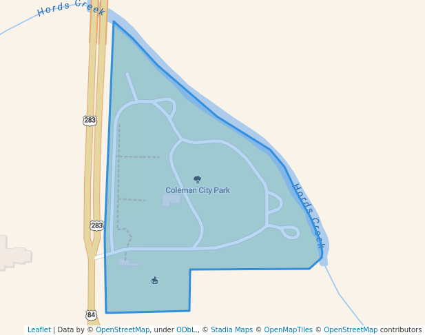 Coleman City Park in Coleman | Map and Routes