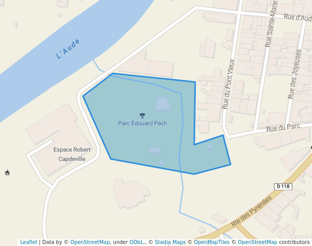 Parc Édouard Pech in Couiza | Map and Routes