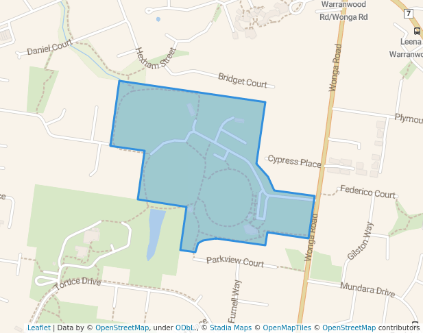 Quambee Reserve in Ringwood North | Map and Routes