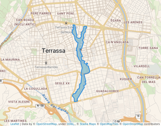 Parc de Vallparadís in Terrassa | Map and Routes