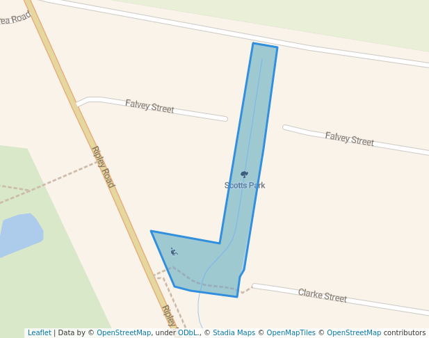 Scotts Park in Ripley | Map and Routes