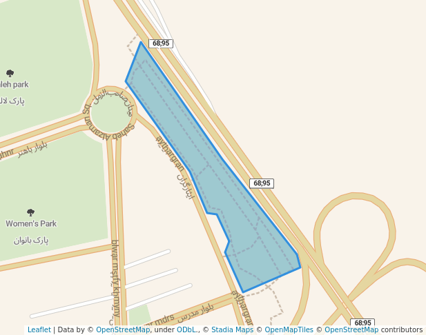 Hejrat park in Sar Bisheh | Map and Routes