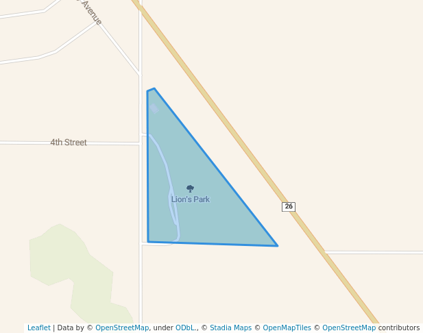 Lion's Park in Turtleford | Map and Routes