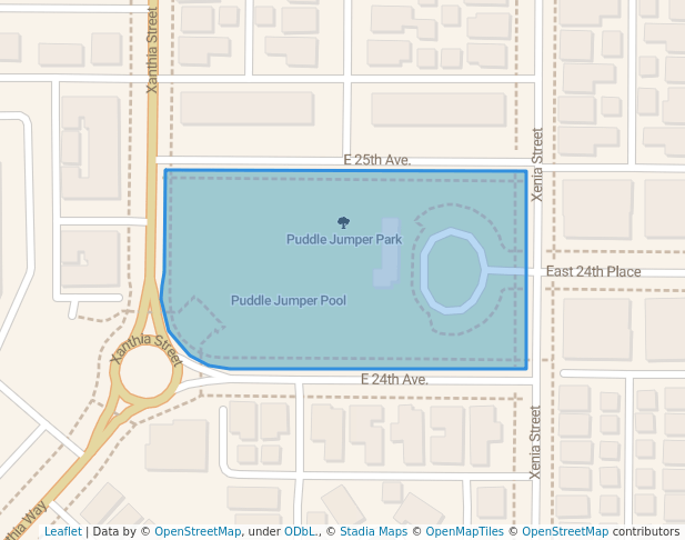 Puddle Jumper Park in Denver | Map and Routes