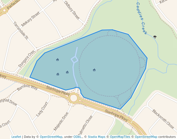 Stanhope Gardens Reserve in Stanhope Gardens | Map and Routes