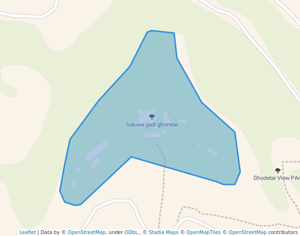 hatuwa gadi ghoretar in Ranibas | Map and Routes