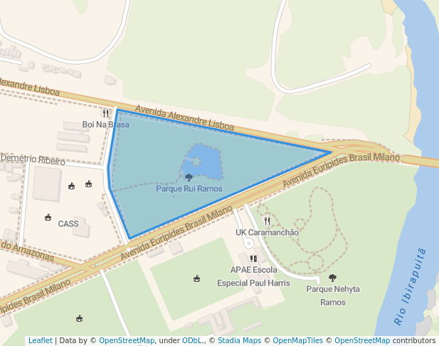 Parque Rui Ramos in Alegrete | Map and Routes