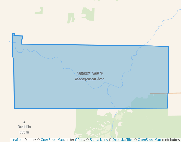 Matador Wildlife Management Area in Cee Vee | Map and Routes
