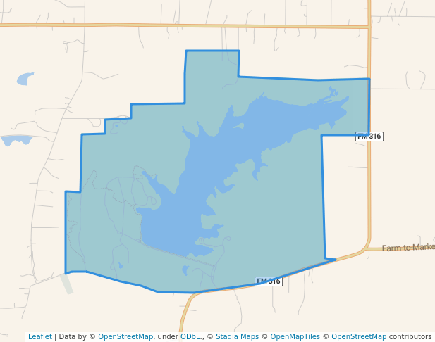 Purtis Creek State Park in Eustace | Map and Routes