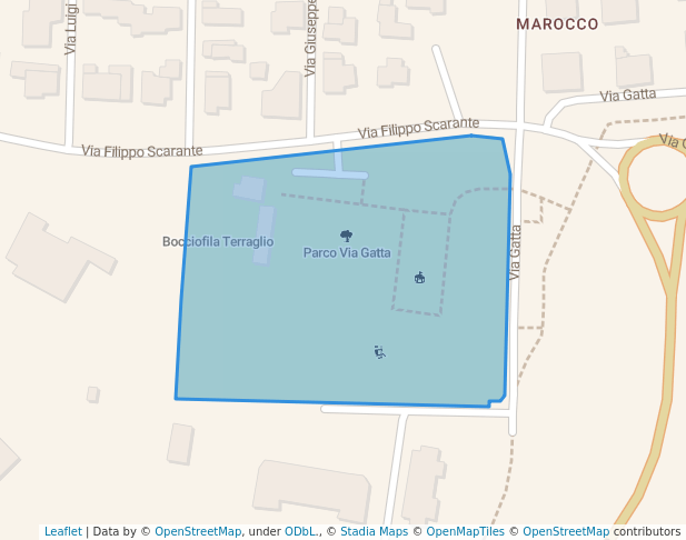 Parco Via Gatta in Venezia | Map and Routes
