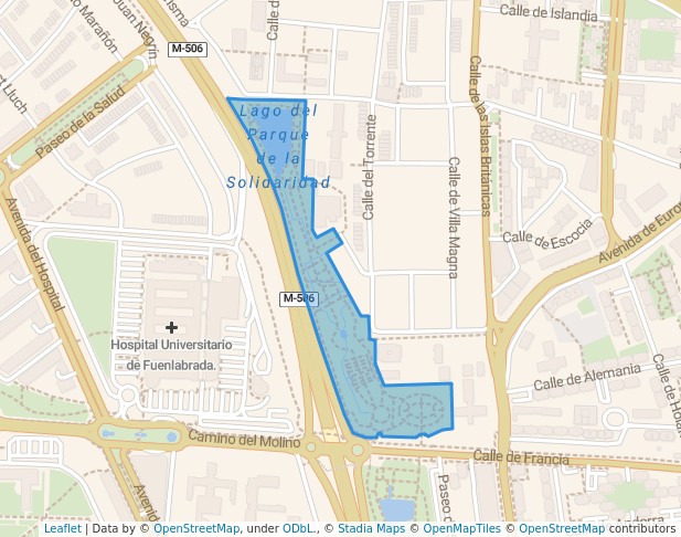 Parque de la Solidaridad in Fuenlabrada | Map and Routes