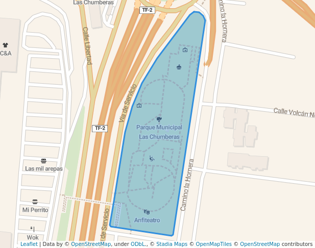 Parque Municipal Las Chumberas in La Laguna | Map and Routes