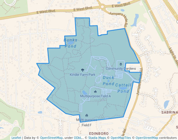 Kinder Farm Park in Millersville | Map and Routes