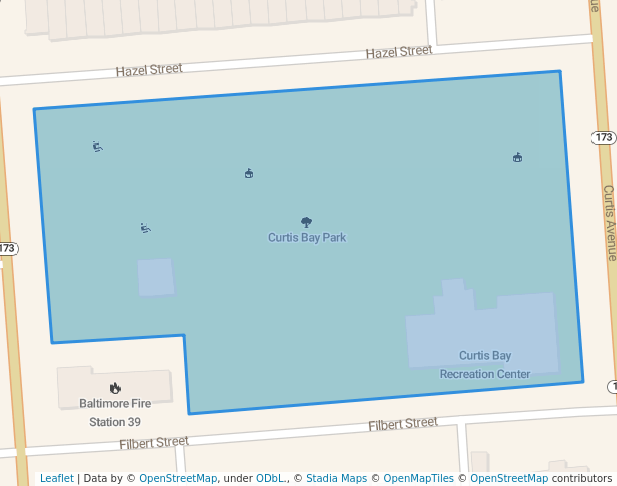 Curtis Bay Park in Baltimore | Map and Routes