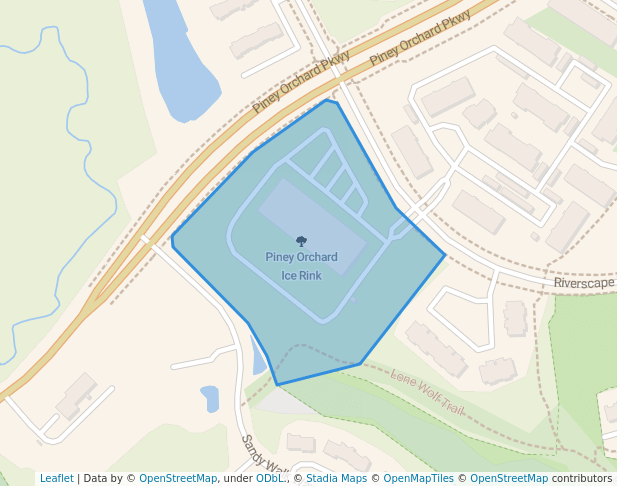 Piney Orchard Ice Rink in Odenton | Map and Routes