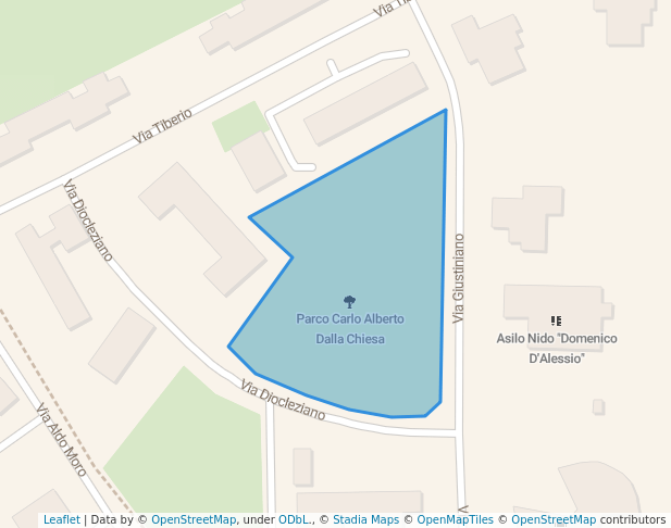 Parco Carlo Alberto Dalla Chiesa in Aprilia | Map and Routes