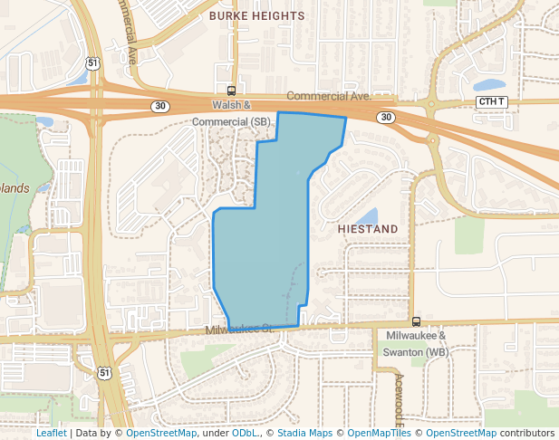 Hiestand Park in Madison | Map and Routes