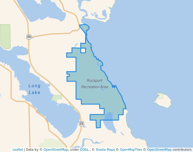 Rockport State Recreation Area in Presque Isle | Map and Routes