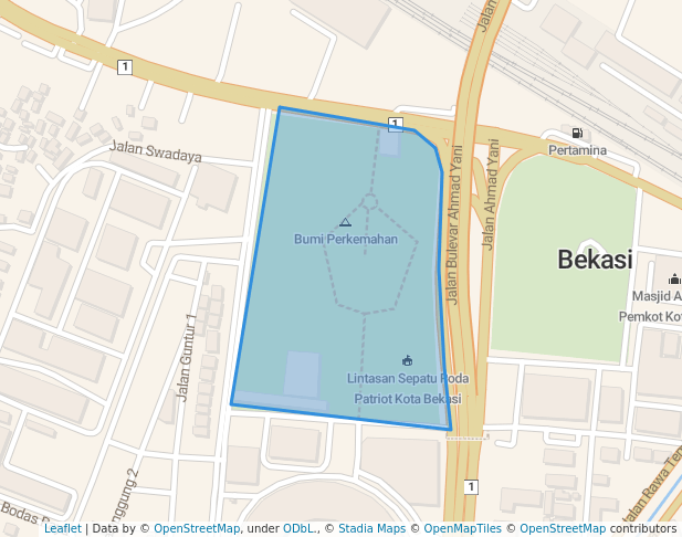 Hutan Kota Patriot Bina Bangsa Kota Bekasi in Bekasi | Map and Routes