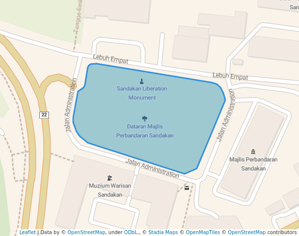 MPS Square in Sandakan | Map and Routes