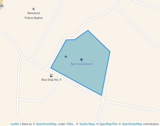 Ram Lila Ground in Renukoot | Map and Routes